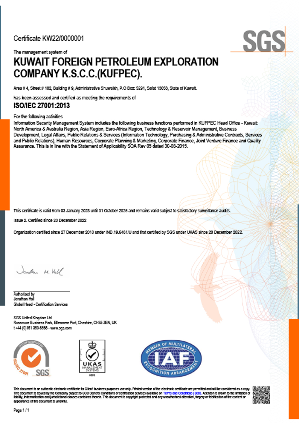 KUFPEC - Quality Management